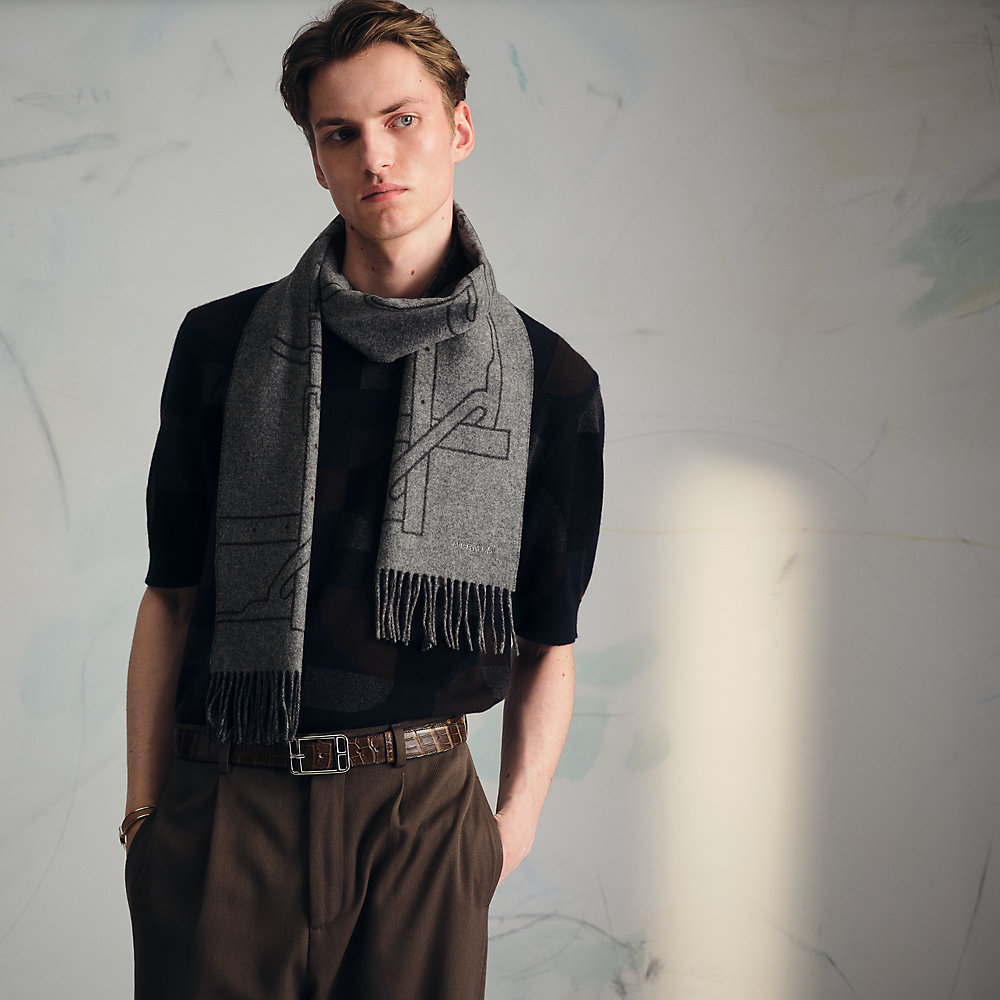 Sciarpa Mors à Jouets - Grigio | Hermès Italia